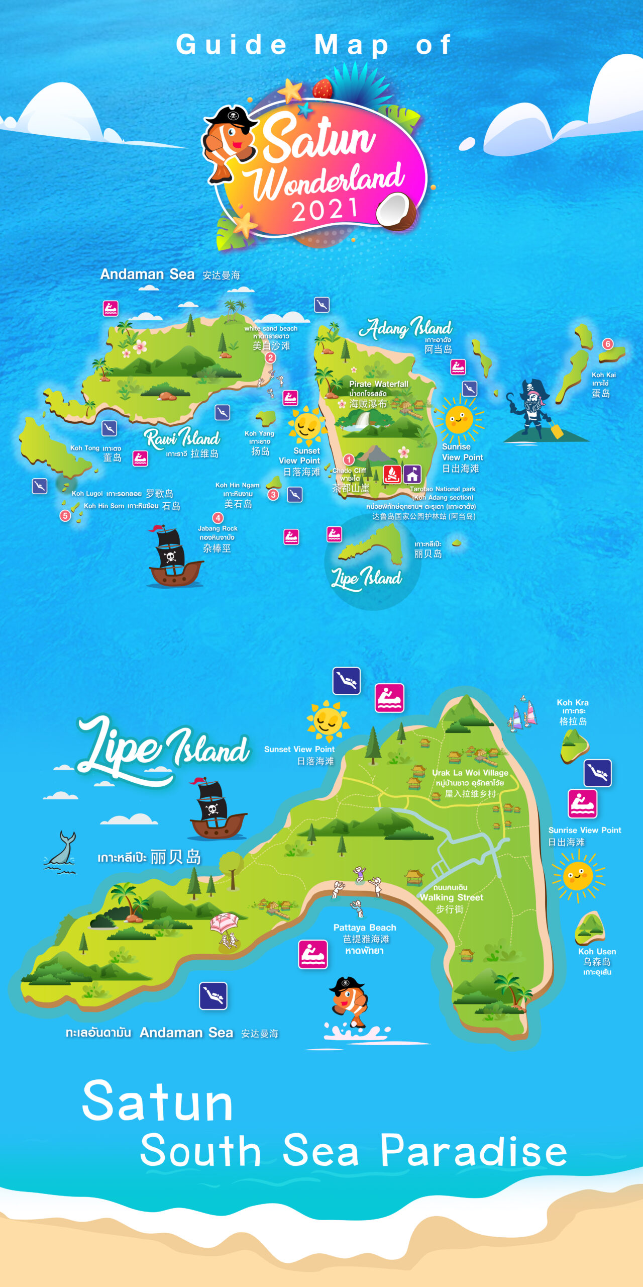 7. Satun South Sea Paradise | สตูล สวรรค์ทะเลใต้ | 沙敦府南海仙境